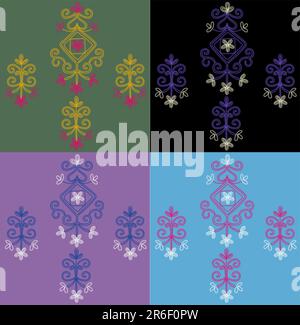 fancy embroidery border Stock Vector Image & Art - Alamy