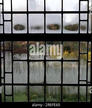 A misty window seen from the inside Stock Photo - Alamy