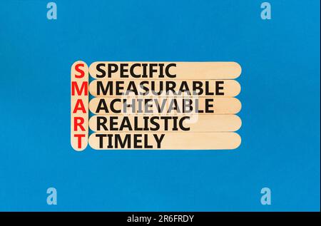 SMART symbol. Concept words SMART specific measurable attainable ...