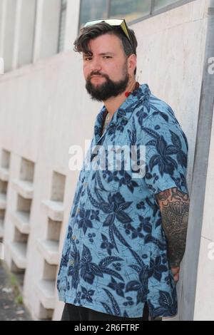 Rome, Troisi Cinema, photocall for the film "Orfeo." Pictured: Virgilio ...