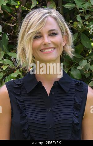 Francesca Fialdini attends the photocall of Rai tv program Ballando con ...