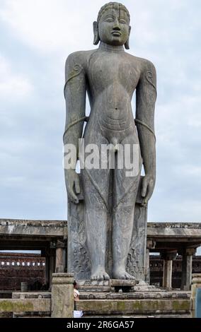 granite monolith statue of Shri Gomateshwara (Bahubali) at Karkala ...
