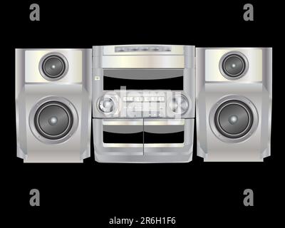 Vector isolated image of boom box Stock Vector Image & Art - Alamy