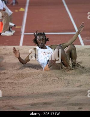 Texas long lumper ACKELIA SMITH in action at the NCAA Division 1 Track ...