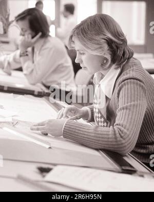 Man working with drafts in office Stock Photo - Alamy