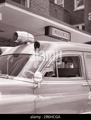 Vintage Retro Ambulance Stock Photo - Alamy