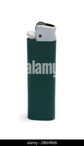 Stylish small pocket lighter isolated on white Stock Photo - Alamy