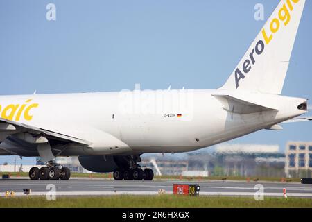 AeroLogic Boeing 777F, D-AALF, Taxiing for Takeoff at Pearson Airport ...