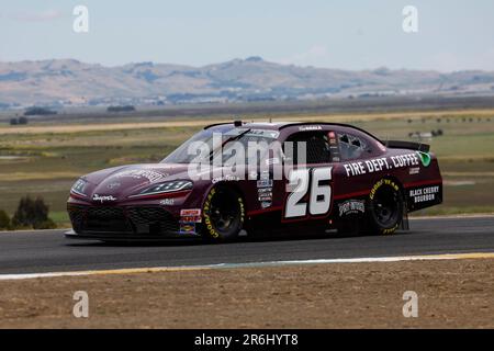 SONOMA, CA - JUNE 09: Kaz Grala (#26 Sam Hunt Racing FDC Black Cherry ...
