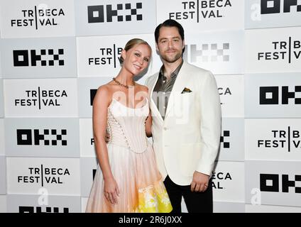 Richard Rankin, right, and girlfriend Sammie Russell attend the ...