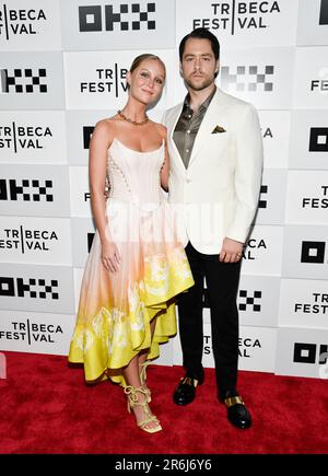 Richard Rankin, right, and girlfriend Sammie Russell attend the ...