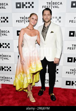 Richard Rankin, right, and girlfriend Sammie Russell attend the ...