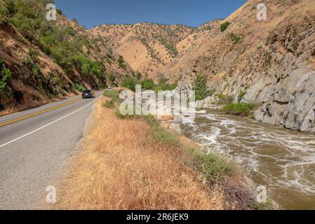 Sequoia valley Canyon river overflow and landscape California Stock ...