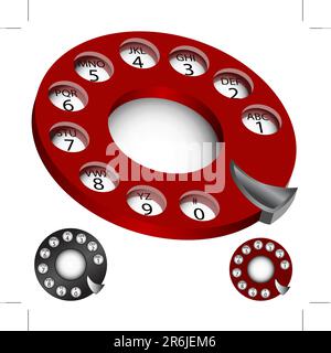 Rotary Phone Dial Stock Vector Image & Art - Alamy