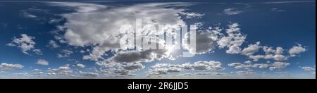 overcast skydome with cumulus clouds as seamless hdri 360 panorama with ...