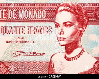 Princess Grace Kelly a portrait from Monaco money Stock Photo - Alamy
