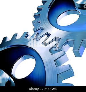 high resolution rendering of a gears concept Stock Photo - Alamy