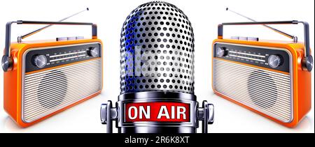 high resolution rendering of a vintage radio Stock Photo - Alamy