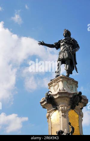 statue of emperor augustus,augsburg Stock Photo - Alamy