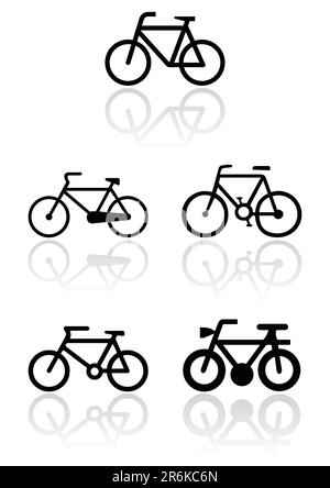 bike or bicycle icon image Stock Vector Image & Art - Alamy