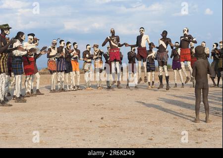 Nyangatom tribe, ceremony, folk dance, folk tribe, Bume, Buma, Bumi ...