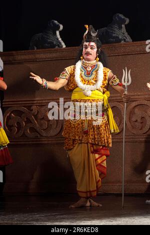 Yakshagana, Mahishamardini epic, traditional folk dance by Sri ...