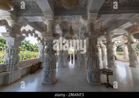 Marble built Dharamshala Manilaxmi Tirth Jain temple, Gujarat, India ...