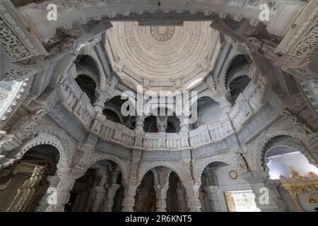 Marble built Dharamshala Manilaxmi Tirth Jain temple, Gujarat, India ...
