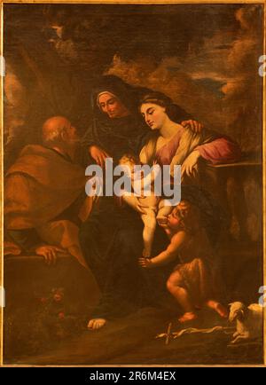 Naples - The painting of St. Ann with the Virgin Mary, Joachim and St ...