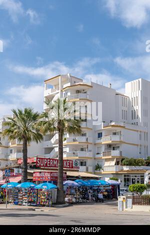 View of Sa Coma Town Majorca Stock Photo - Alamy