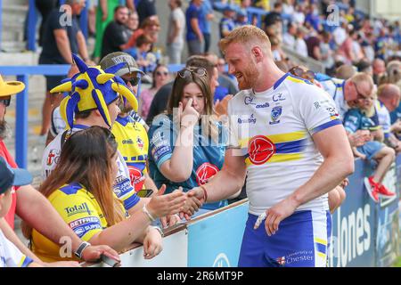 Joe Bullock #15 of Warrington Wolves in action Stock Photo - Alamy