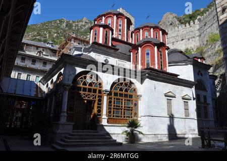 The Monastery of Agiou Pavlou is a monastery built on Mount Athos Stock ...