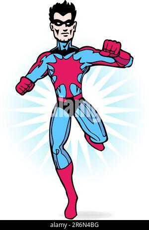 Superhero running Stock Vector Image & Art - Alamy