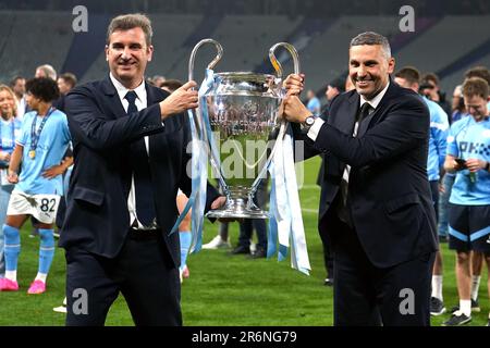 ISTANBUL - Manchester City CEO Ferran Soriano, Manchester City FC coach ...
