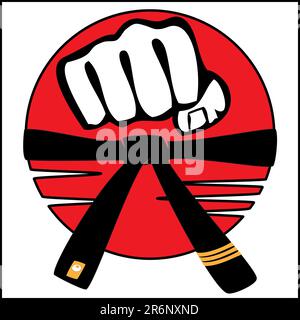 ORIGINAL SYMBOLS MARTIAL ARTS .COLORED LOGO EMBLEM Stock Vector Image ...