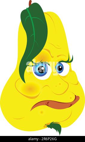 a nice pear cartoon Stock Vector Image & Art - Alamy