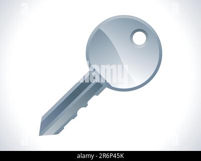 Silver key clipart, illustration vector Stock Vector Image & Art - Alamy