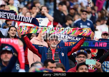A Miami fan holds up a "U" before the College Football Playoff national ...