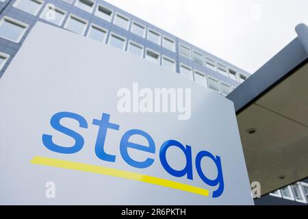 Essen, Germany. 02nd June, 2023. View of the headquarters of the Steag ...
