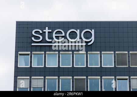 Essen, Germany. 02nd June, 2023. View of the headquarters of the energy ...
