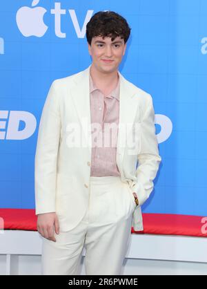 Charlie Hiscock arrives at the season three premiere of "Ted Lasso" on ...