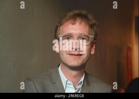 Cologne, Germany. 10th June, 2023. Philosopher Michael Hampe sits on ...