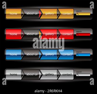 Editable website vector buttons Stock Vector Image & Art - Alamy