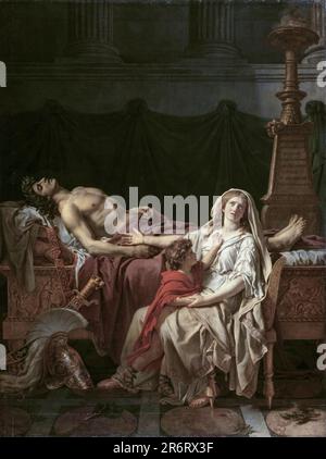 Jacques-Louis David - Andromache Mourning Hector 1783 Stock Photo - Alamy