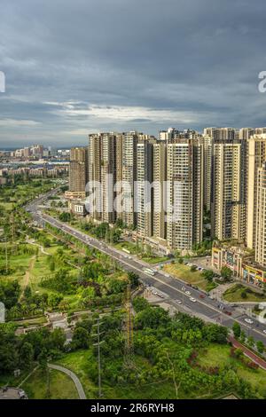 Sunny Chengdu urban residential buildings Stock Photo - Alamy