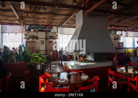 Decimo Restaurant in Standard Hotel - London Uk Stock Photo - Alamy