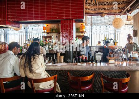 Decimo Restaurant in Standard Hotel - London Uk Stock Photo - Alamy