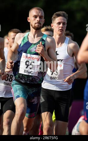 Archie Davis (95) of Brighton Phoenix competing in the men’s 1500m A ...