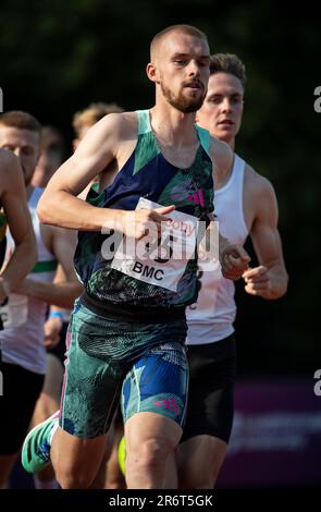 Archie Davis (95) of Brighton Phoenix competing in the men’s 1500m A ...