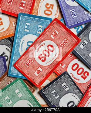 Vintage Monopoly board game, made by Waddington's of London and Leeds ...